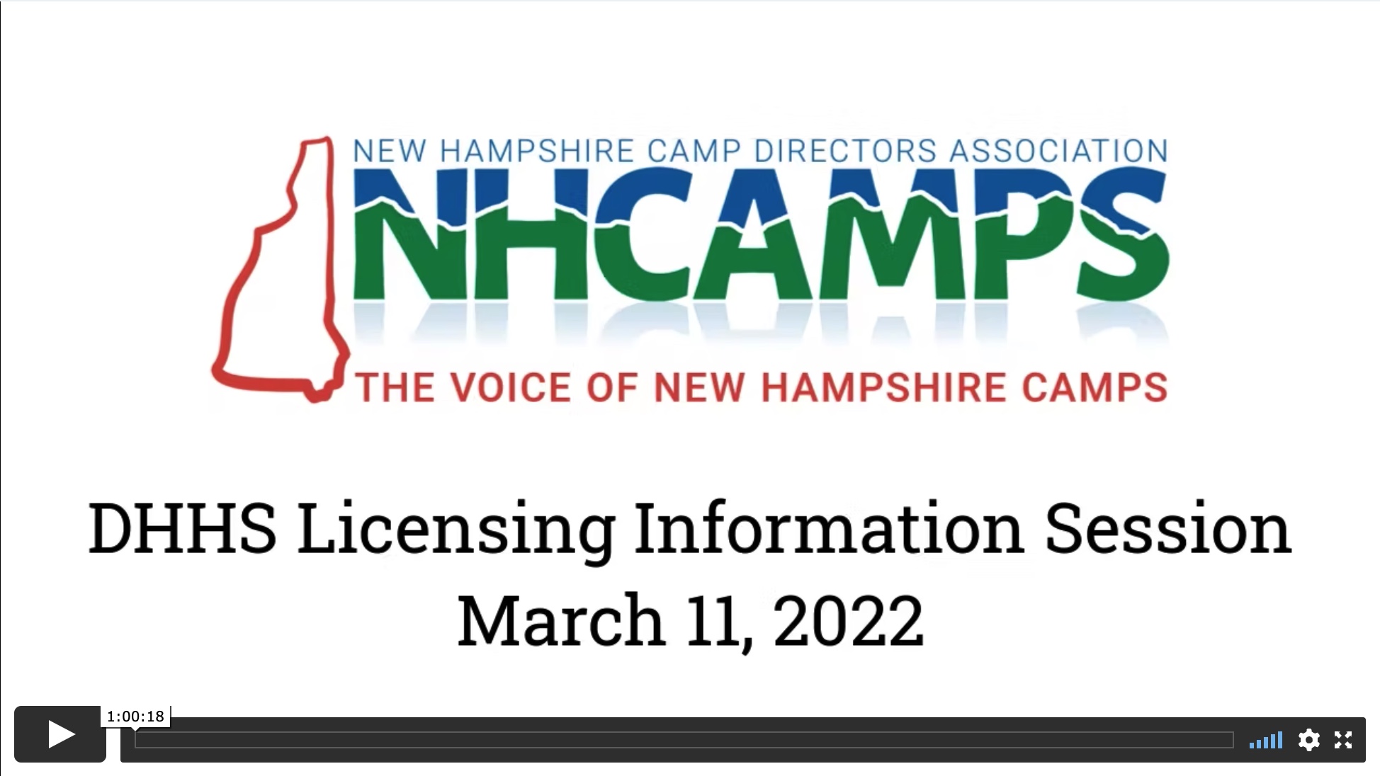 Recorded Session: 2022 DHHS Licensing Information Session - New ...